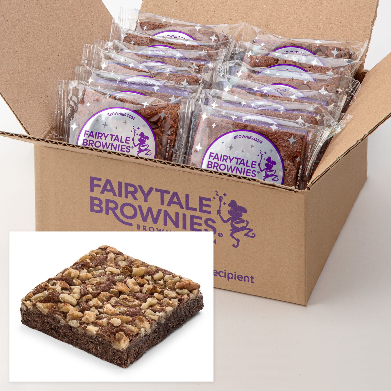 12 Bulk Walnut Brownies | Fairytale Brownies